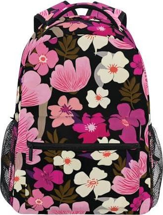 Generic Fleurs Roses 23102200 Sacs A Dos Loisir Sac &Agrave; Dos Confort Cartables Scolaires Pour Quotidienne Homme Randonn&eacute;e 29X40Cm