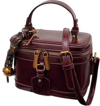 Generic Sac carr&eacute; en polyur&eacute;thane, petit sac fourre-tout, sac &agrave; main en cuir pour femme, sac &agrave; main fourre-tout tendance avec un design &eacute;l&eacute;gant et &eacute;l&eacute;gant pou