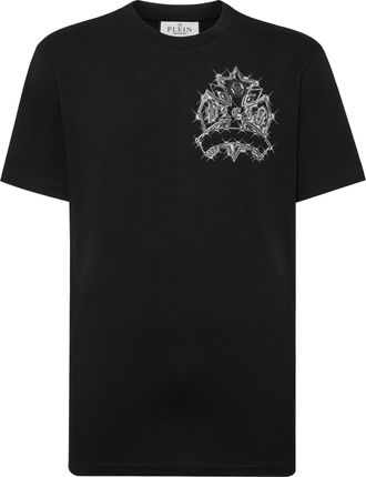 Philipp Plein Round Neck T-Shirt Vintage Crest And Skull