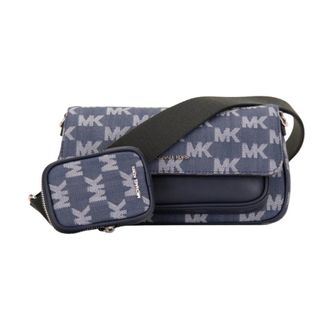 Michael Kors Jet Set Small Flap Crossbody - - Bags - Damen - Blau - ONE SIZE
