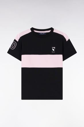 Eden Park T-shirt Nouvelle Z&eacute;lande En Coton Noir Coupe Droite