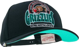 Mitchell & Ness NBA Inaugural Team Pro Crown Snapback Basecap - Vancouver Grizzlies, verstellbar, Herren, Frauen, Kinder, Unisex, Fr&uuml;hling, Sommer, Herbst, Winter