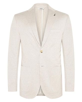 Paoloni Leichtes Sakko aus Baumwolle mit Pepitamuster und Reverskragen in