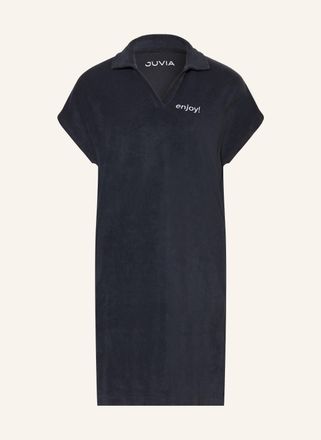 Juvia Frottee-Polokleid Selina blau