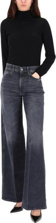 Pantaloni Torino Femme, Jeans, Noir, Taille: W26 Wide Jeans