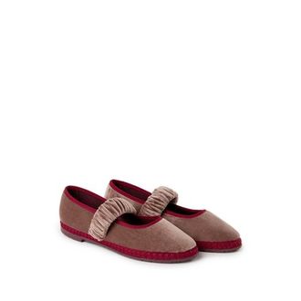 Flabelus Ballerines en coton m&eacute;lang&eacute;