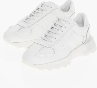 Maison Margiela MM22 Solid Color Leather Low Top Sneakers size 39