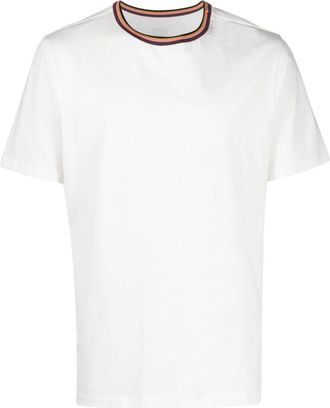 Paul Smith Homme, Tops, Blanc, Taille: XL T-Chemises