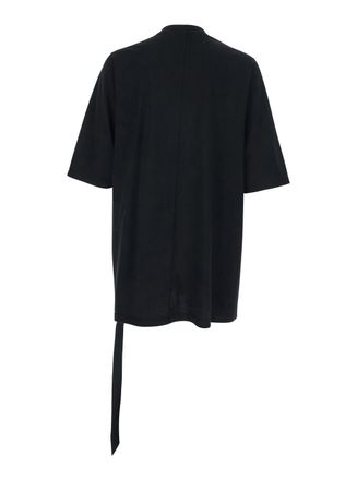 Rick Owens Mens Crew Neck T-Shirt Black Cotton T-Shirts And Polos