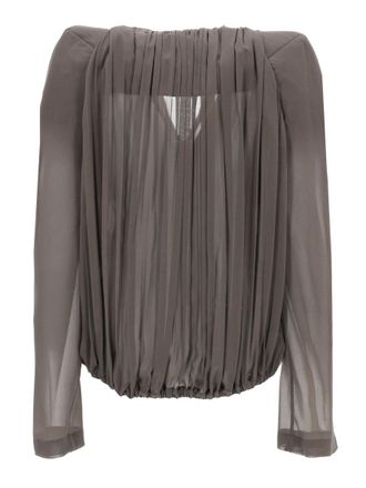 Rick Owens Silk and Cotton Jacket - Beige