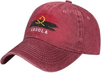 Generic Baseball Casquette Drapeau De LAngola Rouge S&eacute;chage Rapide Sun Protection Casquettes R&eacute;glable Sunhat pour Entra&icirc;nements Jogging Sports