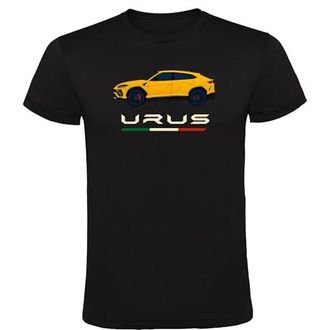 Generico T-shirt noir avec design sportif Lambo Urus - Style exclusif pour les amateurs de moteur et de vitesse, Noir, M