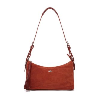 Vivienne Westwood Wildleder-Umh&auml;ngetasche - - Bags - Damen - Rot - ONE SIZE