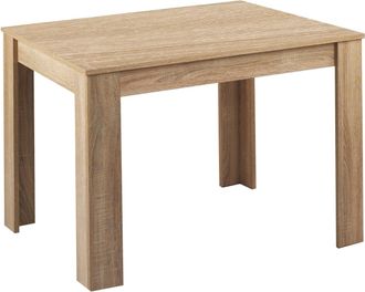 Byliving Esszimmertisch Nepal/Sonoma Eiche-Optik hell-braun/kompakter K&uuml;chentisch 140 cm breit/Esstisch Melaminharz beschichtet / 18 mm Dicke Tischplatte / 140