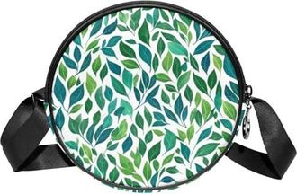 Generic Petit sac &agrave; bandouli&egrave;re circulaire pour femme, petit sac &agrave; bandouli&egrave;re avec fermeture &eacute;clair, bretelles r&eacute;glables, sac &agrave; main rond d&eacute;contract&eacute; pour fe