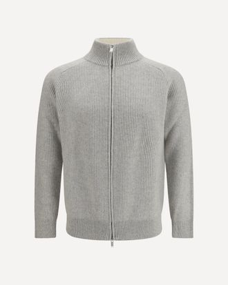 Lardini Wool and cashmere zip Sweater Male L
