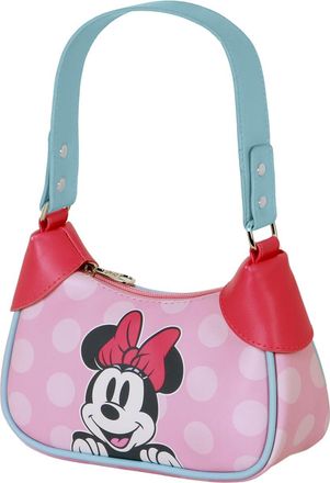 Disney Minnie Maus Ribbon-Fancy Casual Schultertasche, Rosa, 21,5 x 14,5 cm