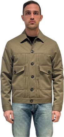 Pantaloni Torino Homme, Vestes, Vert, Taille: L Over Jacket en Toile