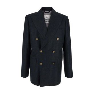 Vivienne Westwood Homme, Vestes, Gris, Taille: M Veste crois&eacute;e