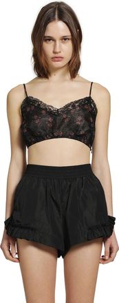 Simone Rocha Sheer Lace Trim Bralette