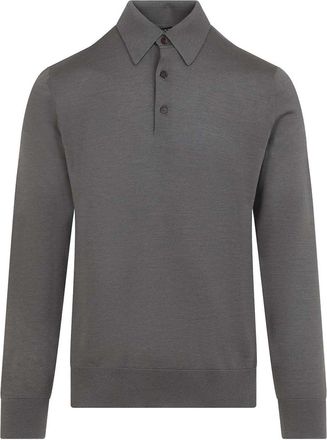 Ermenegildo Zegna Polo - Beige Fonc&eacute;