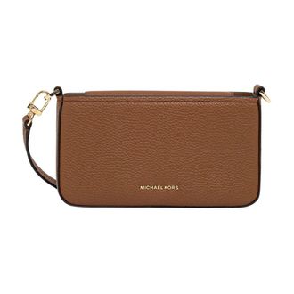 Michael Kors Bryant Small Pebbled Leather Convertible Pochette - - Bags - Damen - Braun - ONE SIZE