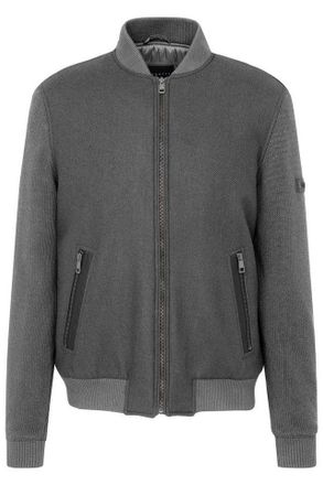 Bugatti Strickjacke mit Stehkragen