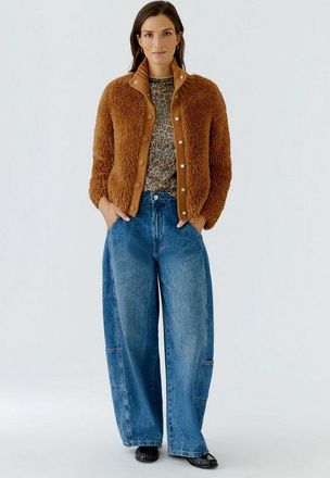 Oui Strickjacke L&auml;ssig geschnitten Rollkragen
