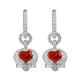 CHANTECLER Femme, Accessoires, Rouge, Taille: ONE Size Campanelle Micro Earring