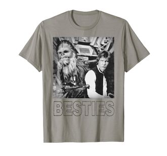 Star Wars Han Solo Chewbacca Besties Grafik-T-Shirt T-Shirt