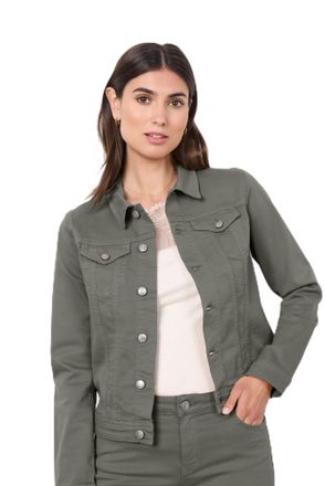 Soyaconcept Soyaconcept Demin Jeansjacke Damen I Baumwolle und Elasthan Jacke I Gr&uuml;n Mantel Medium