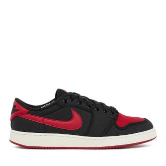 Nike Low-Top Sneaker - Air Jordan 1 Ko Low Qs bred Sneakers - Gr. 42,5 (EU) - in Schwarz - f&uuml;r Damen