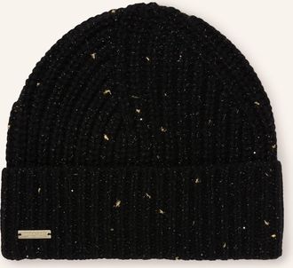 Seeberger Seeberger M&uuml;tze Mit Cashmere Und Glitzergarn schwarz