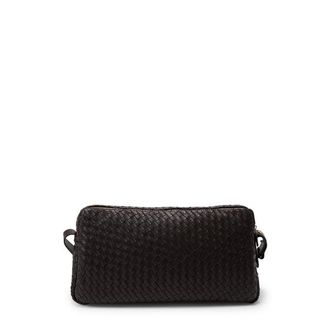 Elleme Sac Trousse Large Woven en cuir dagneau tress&eacute;