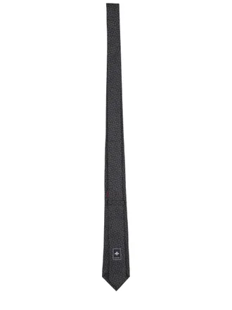 Gucci Silk with Clamp Fastenings Necktie - Black