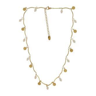 Dansk Copenhagen Goldm&uuml;nz- & Perlenhalskette - - Accessories - Damen - Gelb - ONE SIZE