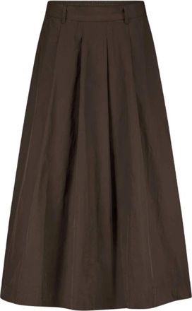 Summum Rock Taft Leicht - - Skirts - Damen - Braun - L