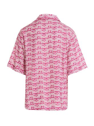 GCDS Mens Fuchsia Viscose Blouse