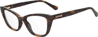 Love Moschino Femme, Accessoires, Brun, Taille: ONE Size Cat Eye Optical Frame