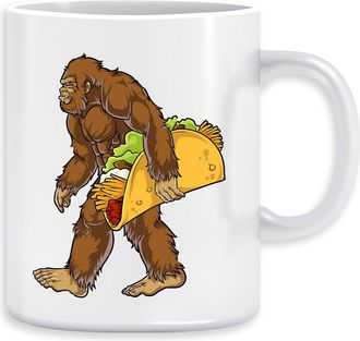 Vendax Bigfoot Sasquatch Tr&auml;gt Taco Kaffeebecher Becher Tassen Ceramic Mug Cup