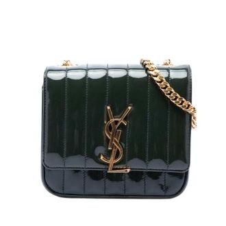 Saint Laurent Sac bandouli&egrave;re Vicky Pre-owned - Femme - Pre-owned - Vert - Taille: ONE Size