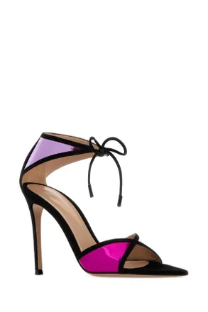 Gianvito Rossi Blackbloomfreesia Sandali Sandal