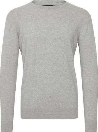 Indicode IDBadan Herren Strickpullover Feinstrick Pullover mit Rundhalskragen, Gr&ouml;&szlig;e:L, Farbe:Grey Mix (914)