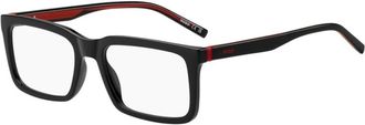 HUGO BOSS Homme, Accessoires, Noir, Taille: 55 MM Rectangle Lunettes