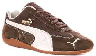 Puma Speedcat Wine C Damen Racetrack Ins Street Low Icon Sneaker, Braun / Wei&szlig;, 40.5 EU