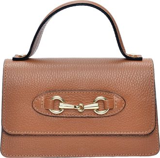 Isabella Rhea Braun Rindsledertasche