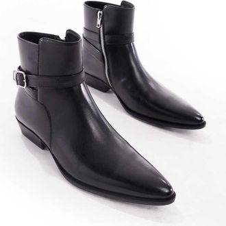 Asos Bottines Chelsea avec bride - Noir
