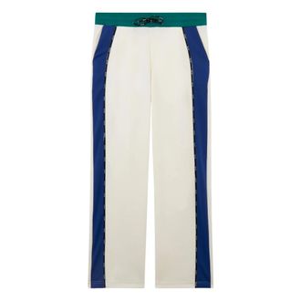 GCDS Color-Block-Trainingshose - - Trousers - Damen - Wei&szlig; - L
