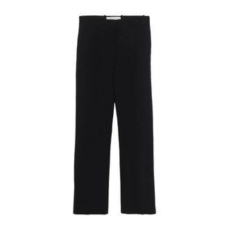 Golden Goose Relaxte Hose aus Viskose-Woll-Krepp - - Trousers - Damen - Schwarzk - XS