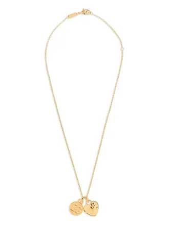Dolce & Gabbana collier &agrave; pendentif logo - Or